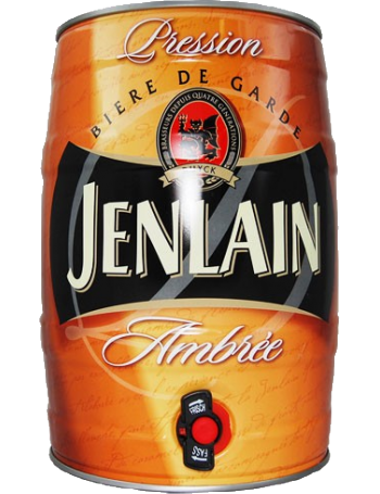 Mini-fût de 5 l de bière Jenlain Ambrée de la brasserie Duyck