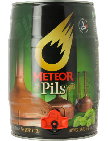 Fût 5L Meteor Pils - Bière Blonde alsacienne de la brasserie Météor