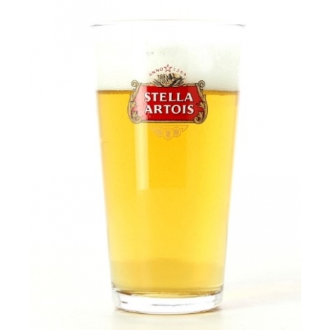 Verre Stella Artois à fond plat en format 25cl