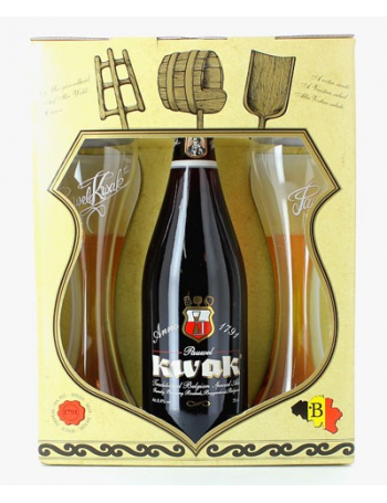 Coffret Kwak 1*75cl + 2 verres plats - Fournisseur / distributeur de bières | Interdrinks.fr
