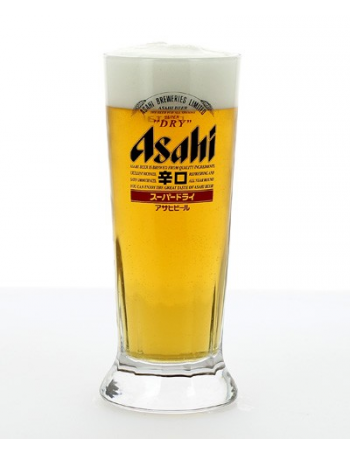Asahi beer glass- Shepherd Neame Brewery